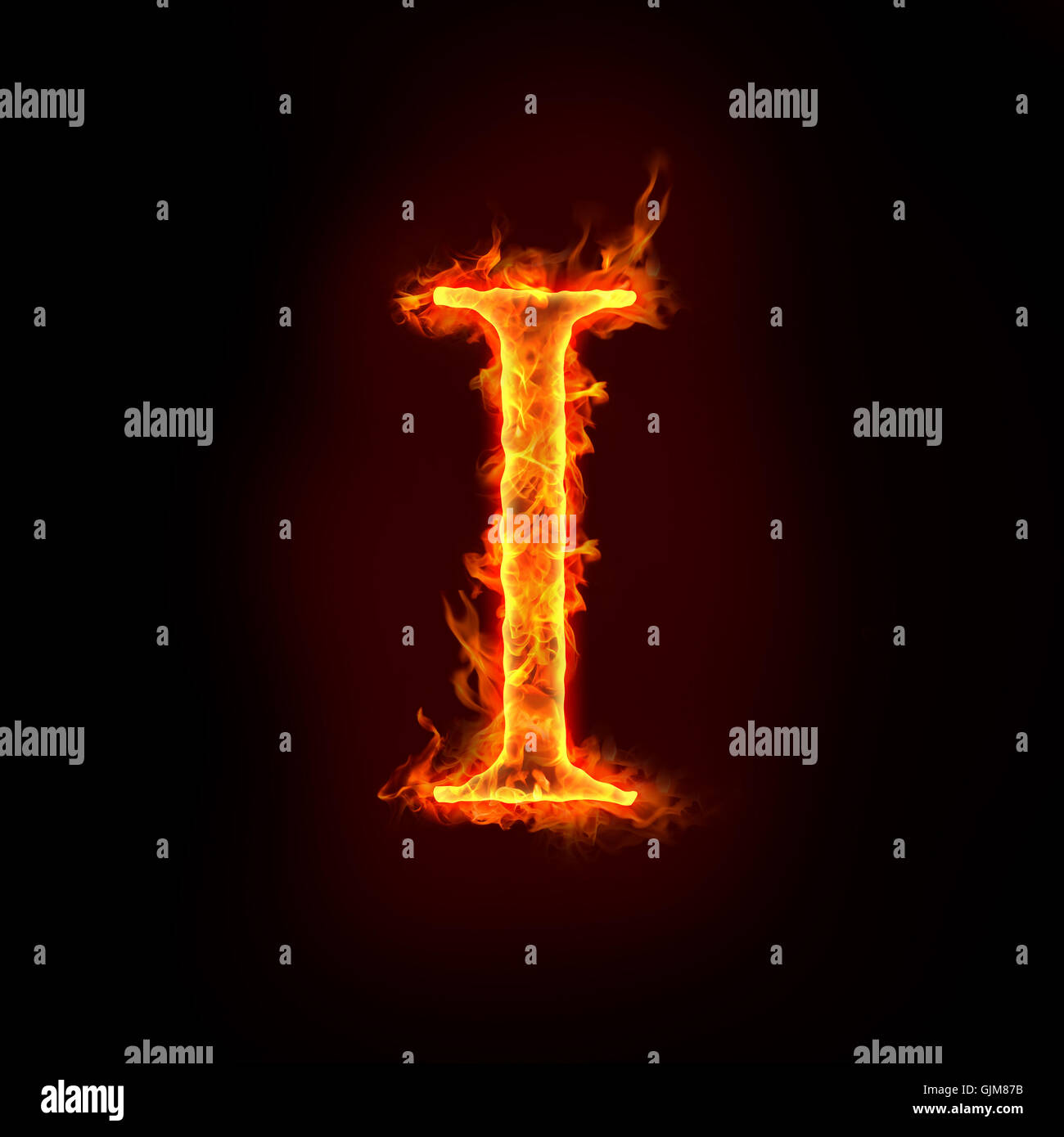 fire alphabets, I Stock Photo - Alamy
