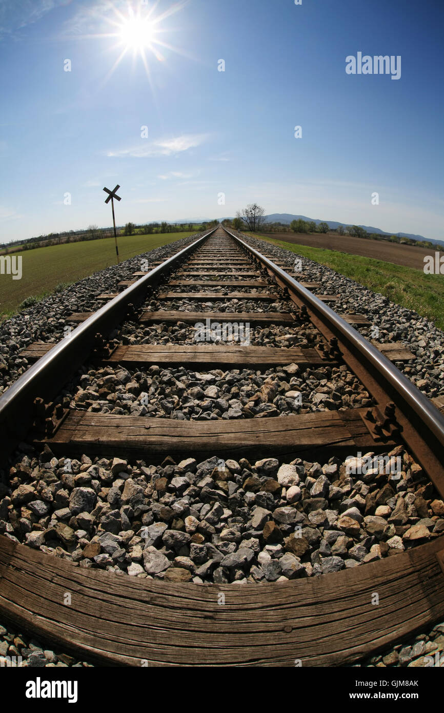 tracks railway rails Stock Photo - Alamy