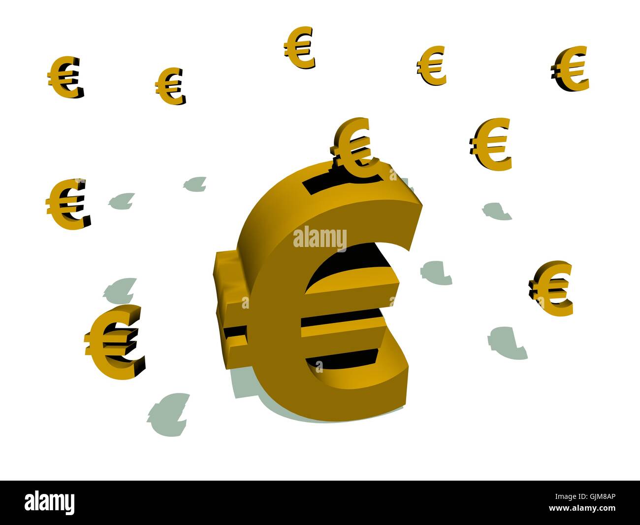 Golden piggy bank euro Stock Photo - Alamy