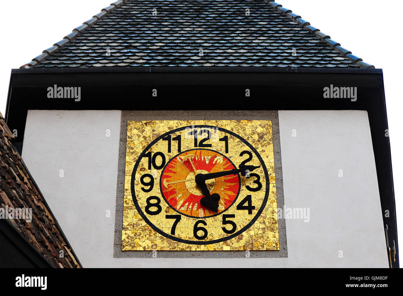 White clock tower gold roof hi-res stock photography and images - Alamy
