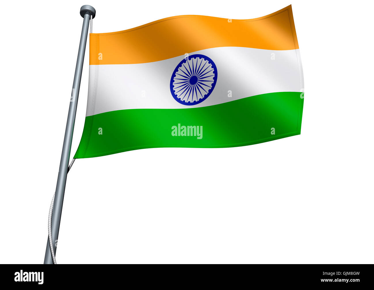india flag indian Stock Photo - Alamy