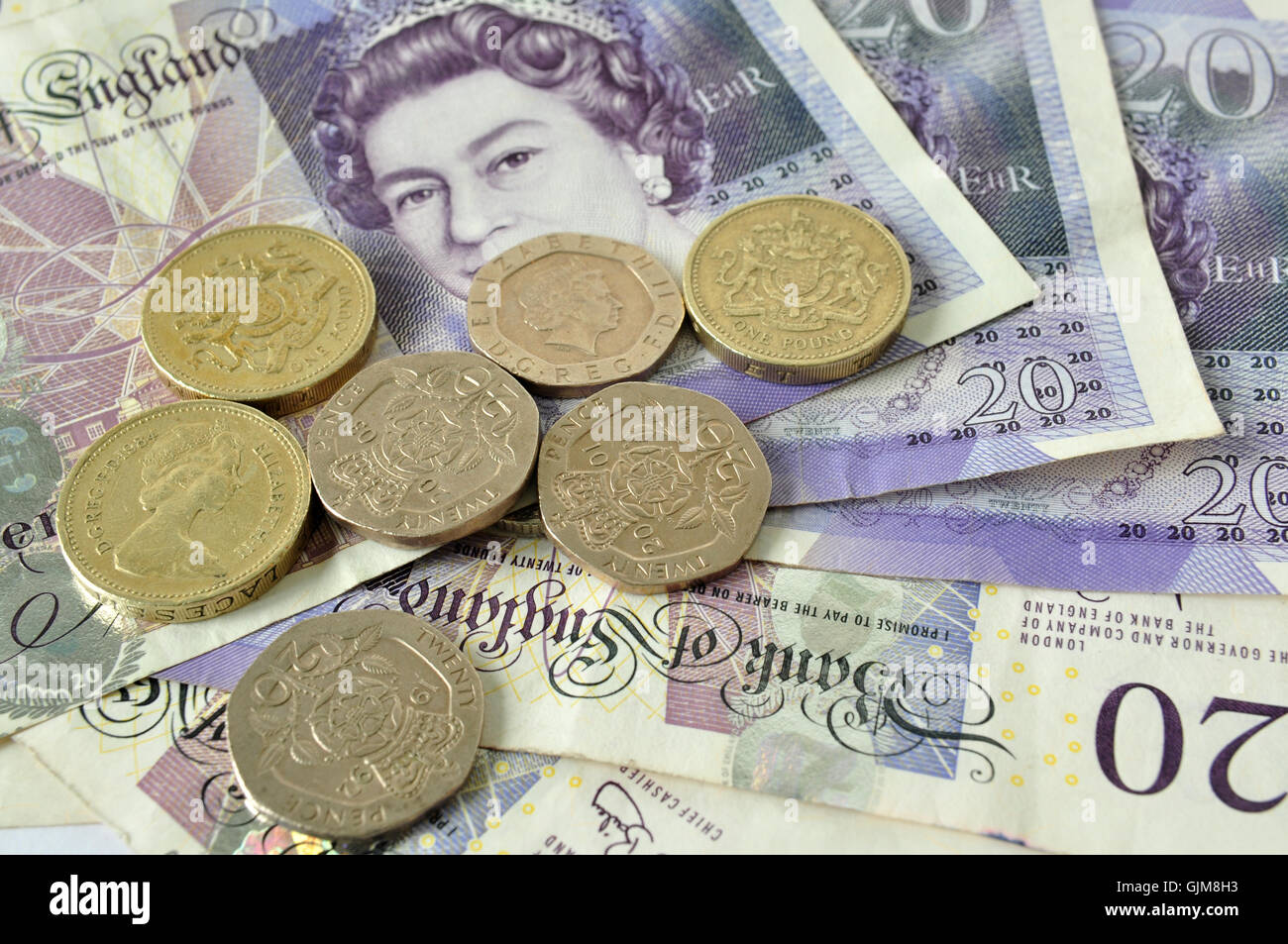 British cash hi-res stock photography and images - Alamy