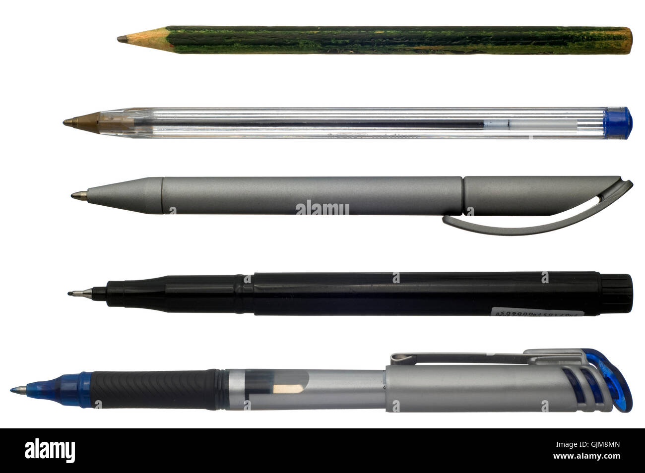 Pens and pencils Stock Photo - Alamy