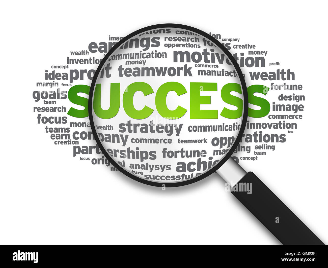 Magnifying Glass - Success Stock Photo - Alamy
