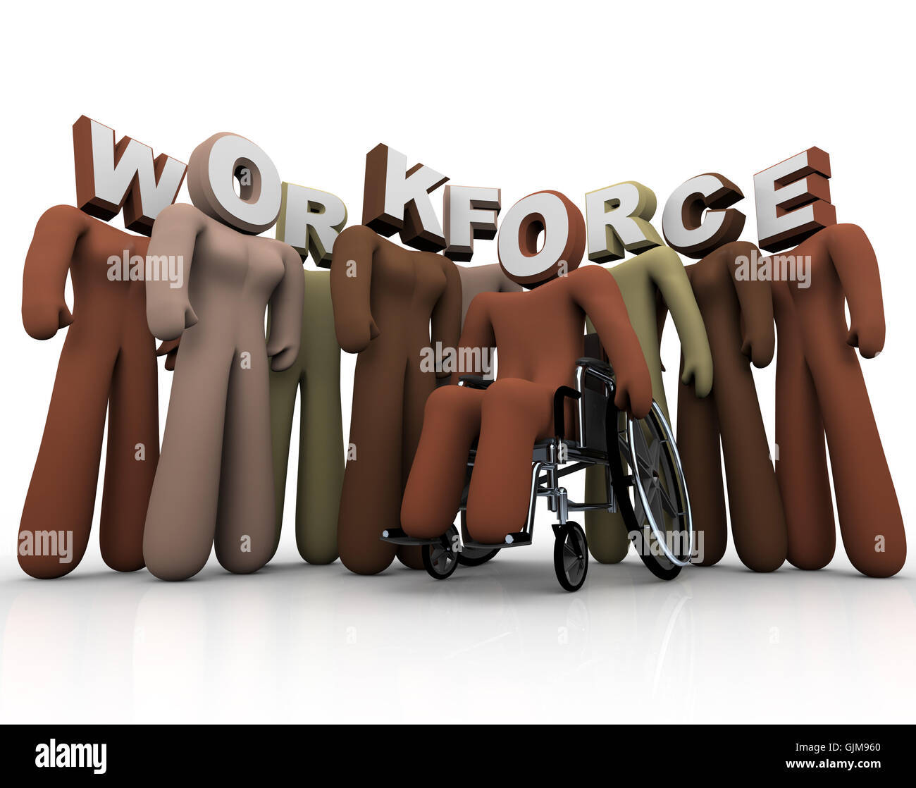 Diverse employees working together Cut Out Stock Images & Pictures - Alamy