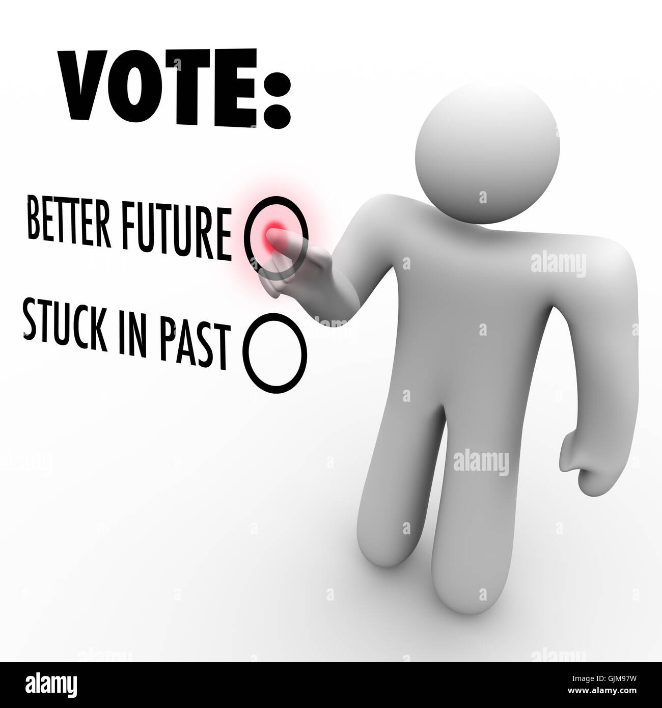 Vote for Better Future - Election for Change Stock Photo - Alamy
