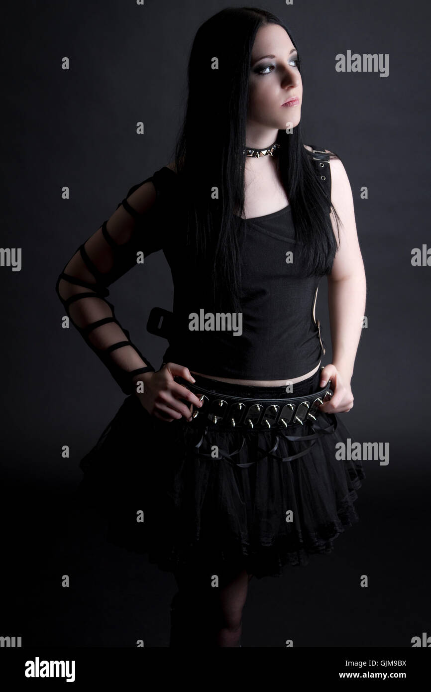 Goth in a tutu Stock Photo - Alamy