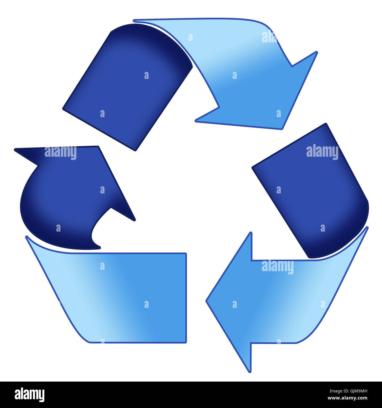 Blue Recycle Logo