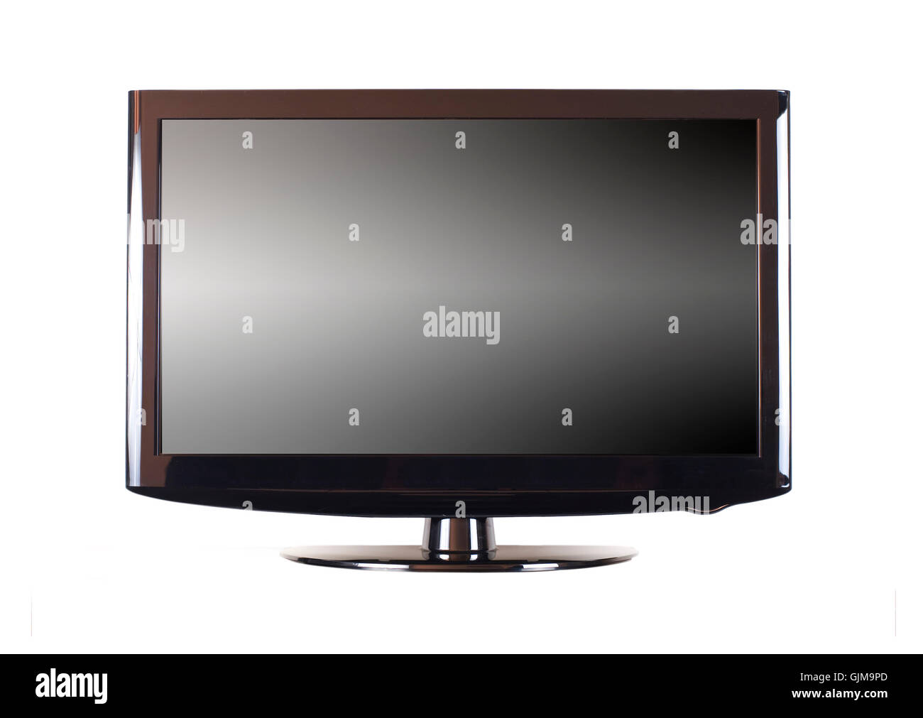 Isolated modern panel television Stock Photo - Alamy