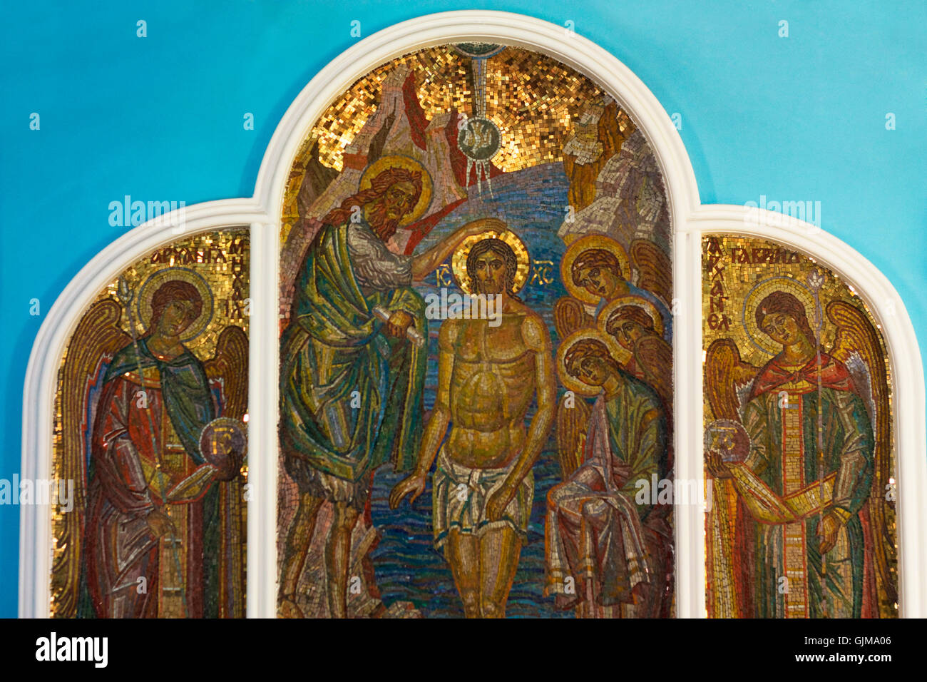 mosaics in the church Stock Photo - Alamy