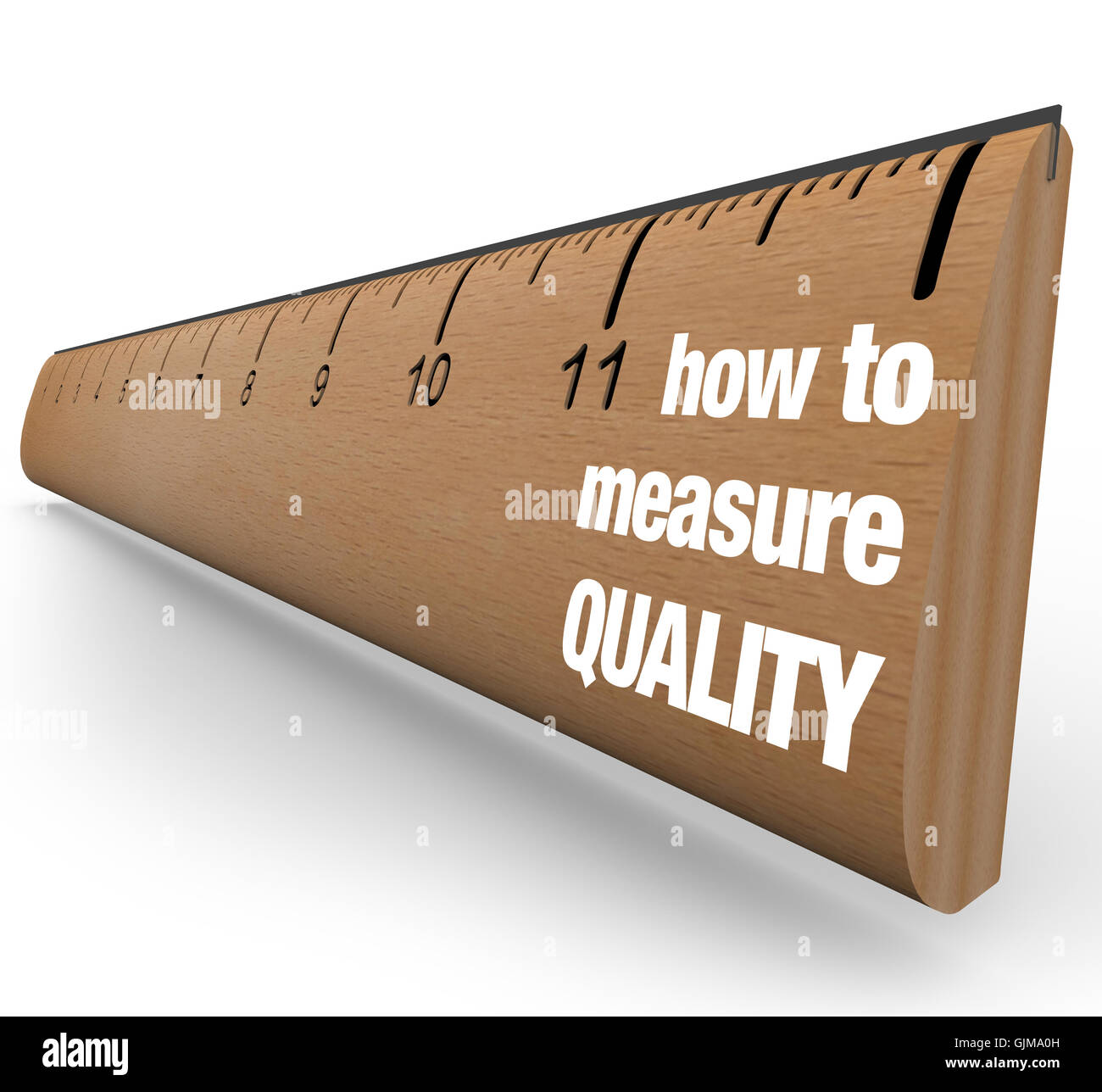 Ruler - How to Measure Quality Improvement Process Stock Photo - Alamy