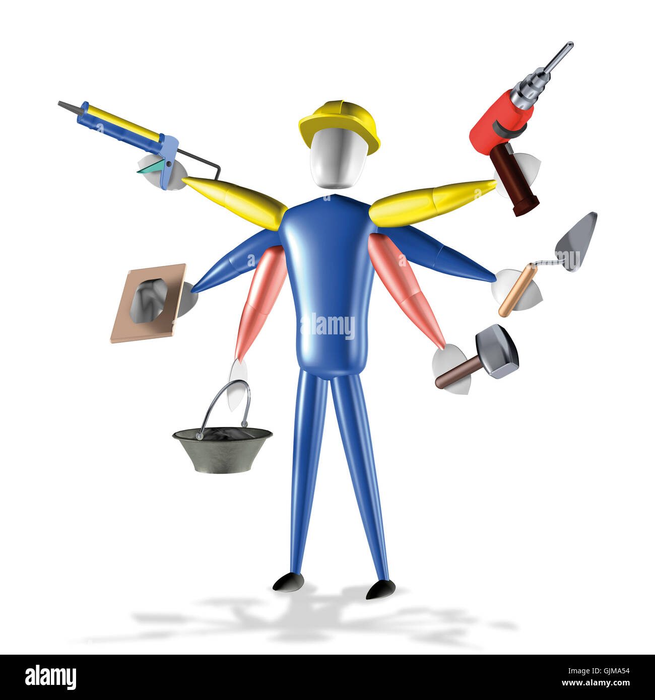 Construction tools Cut Out Stock Images & Pictures - Alamy