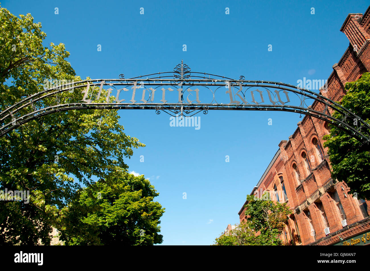 Victoria Row Sign - Charlottetown - Canada Stock Photo - Alamy