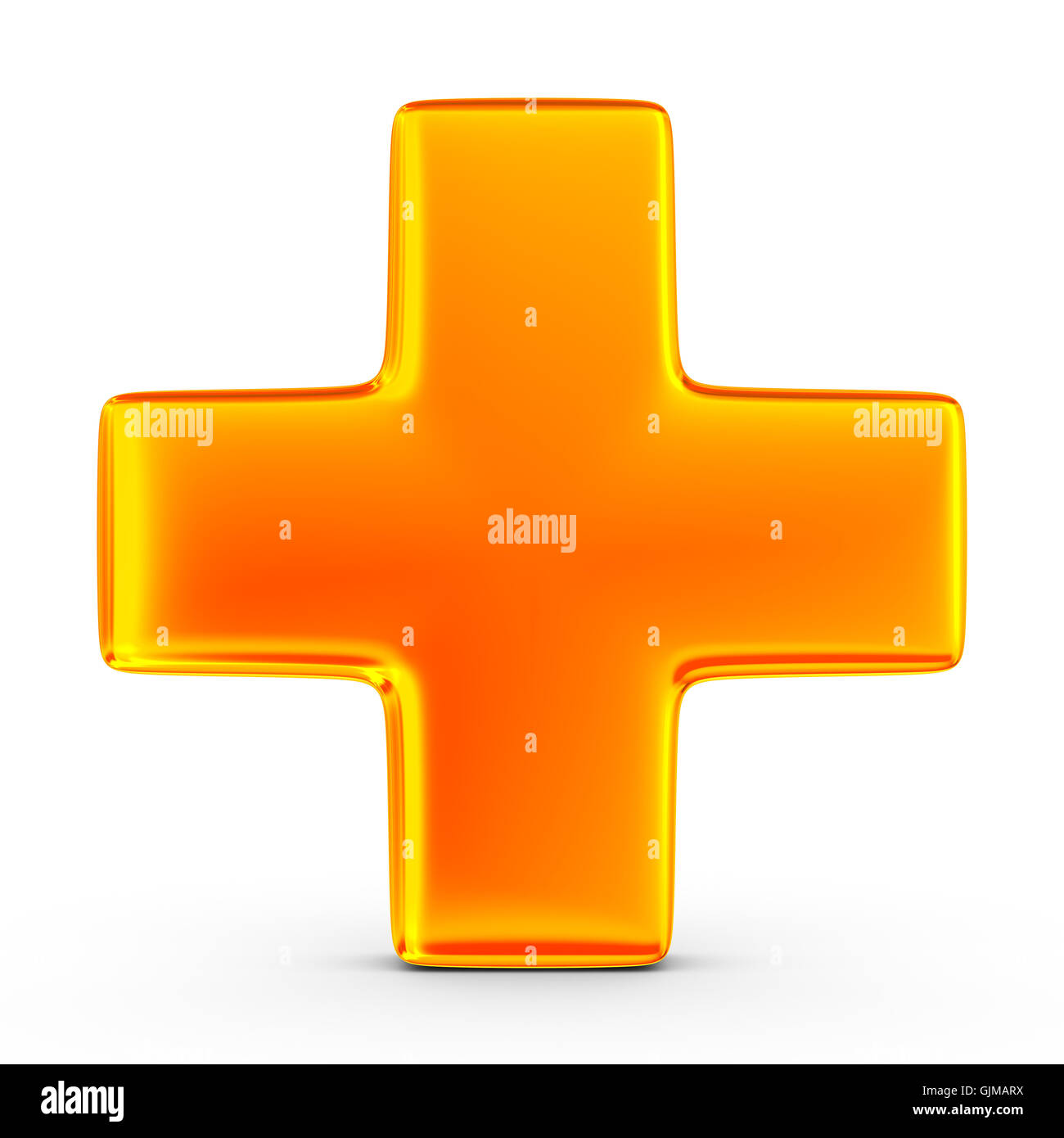 Sign plus on white background. isolated 3D image Stock Photo - Alamy