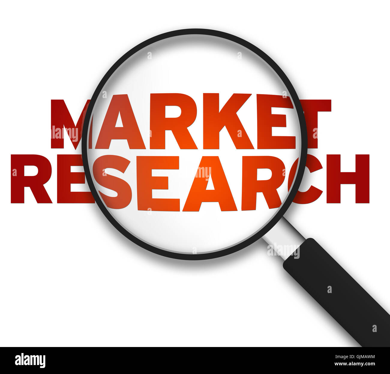Market research magnifying glass hi-res stock photography and images ...