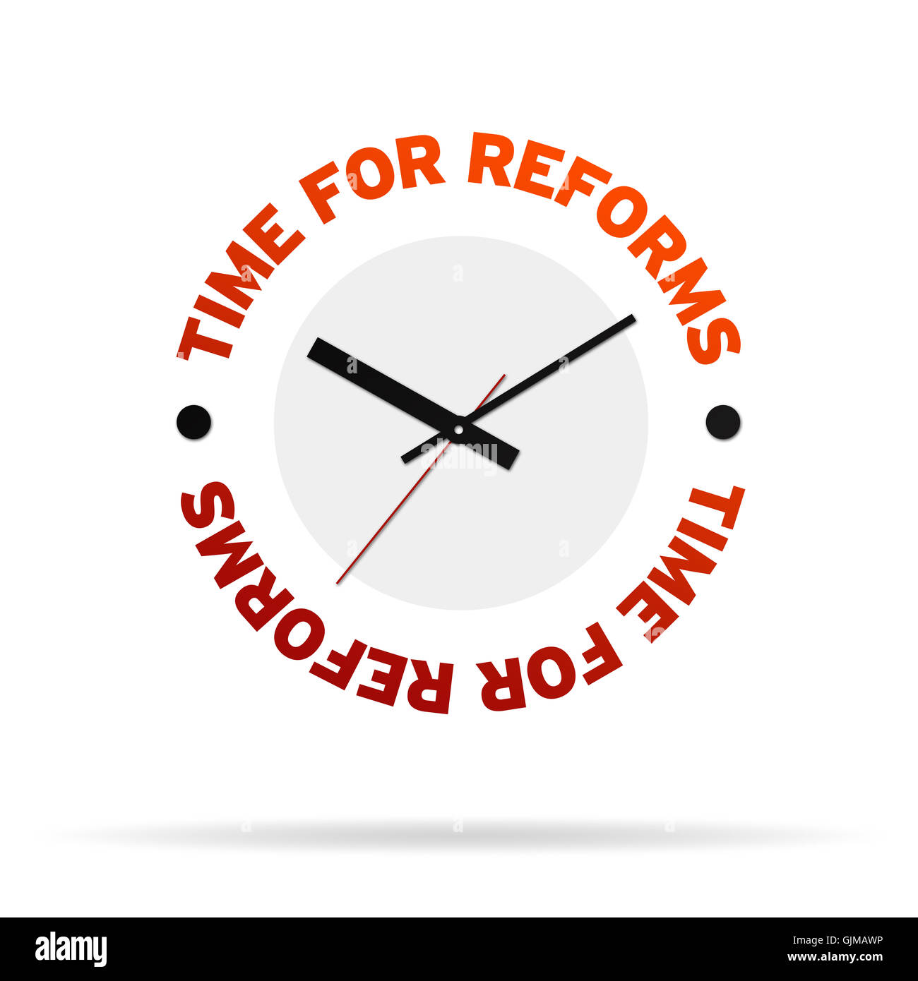 Time For Reforms Clock Stock Photo - Alamy