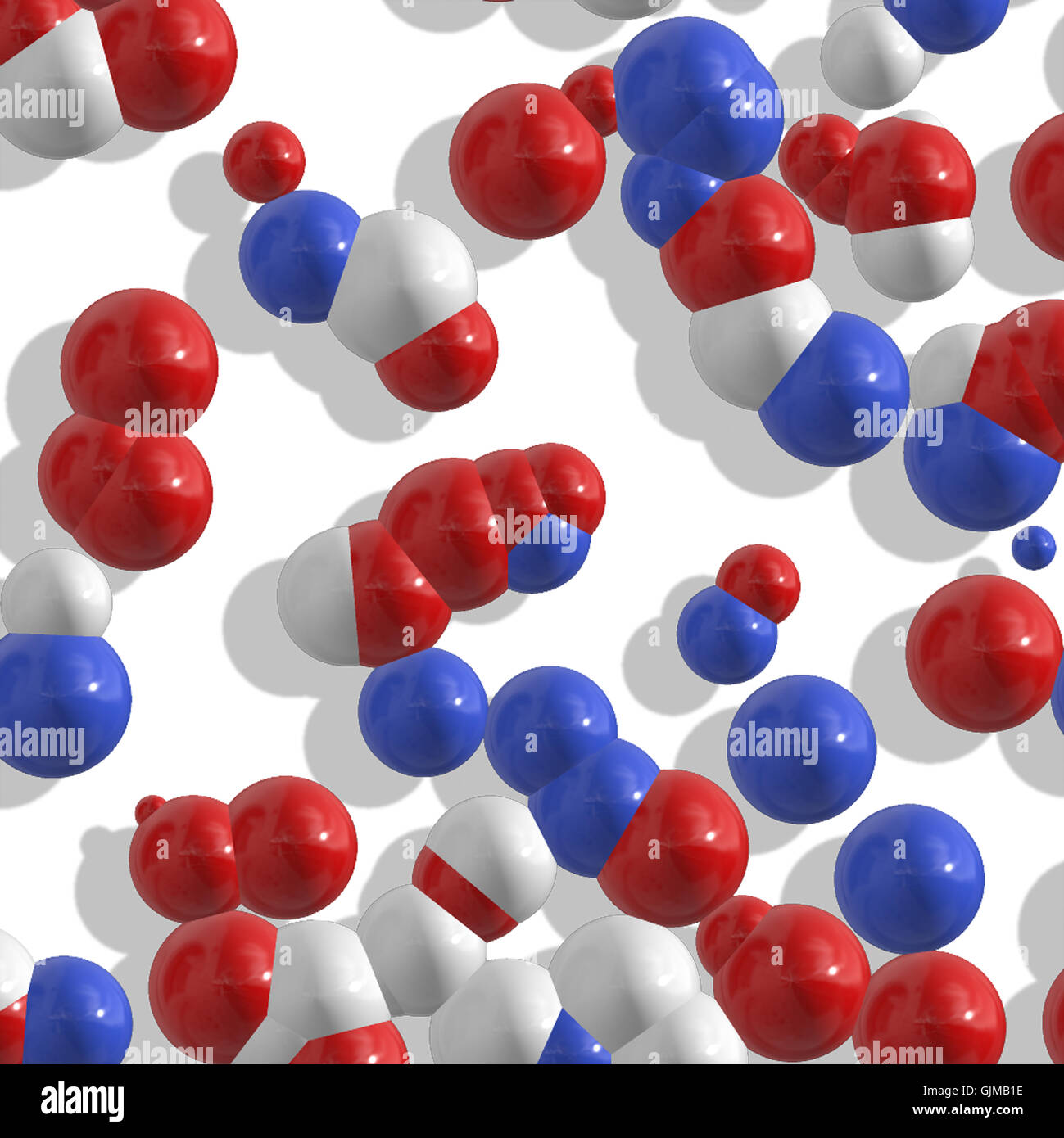 Gas Molecules 3d