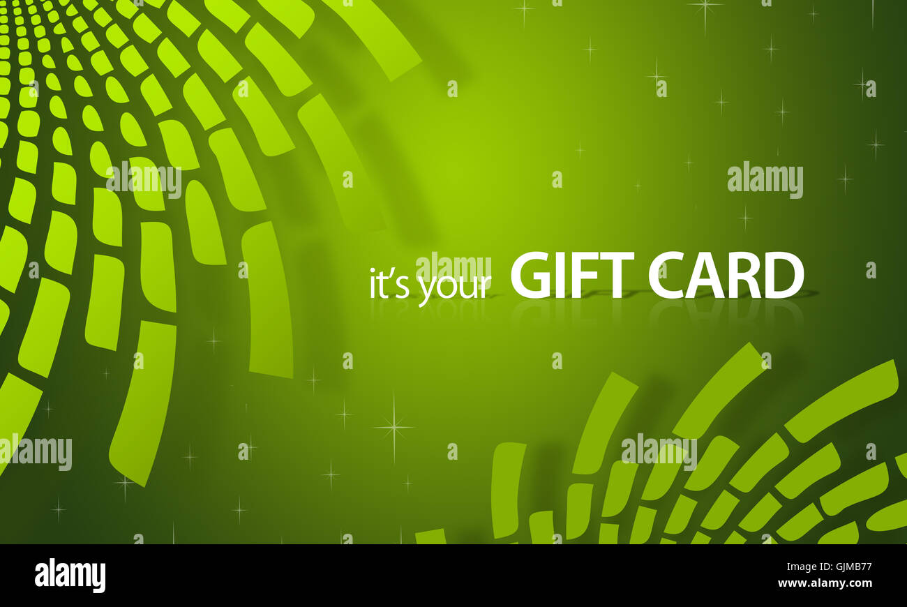 Green Elements Gift Card Stock Photo - Alamy
