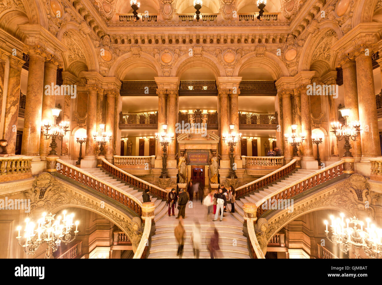 the interior of grand Opera in Paris Stock Photo - Alamy