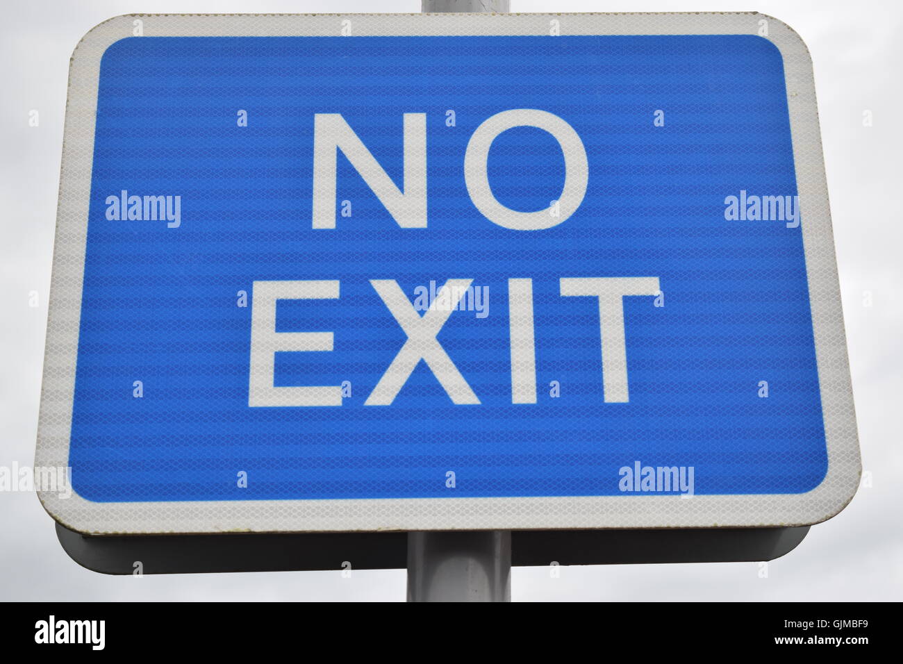 Large No Exit Street Sign Stock Photo - Alamy