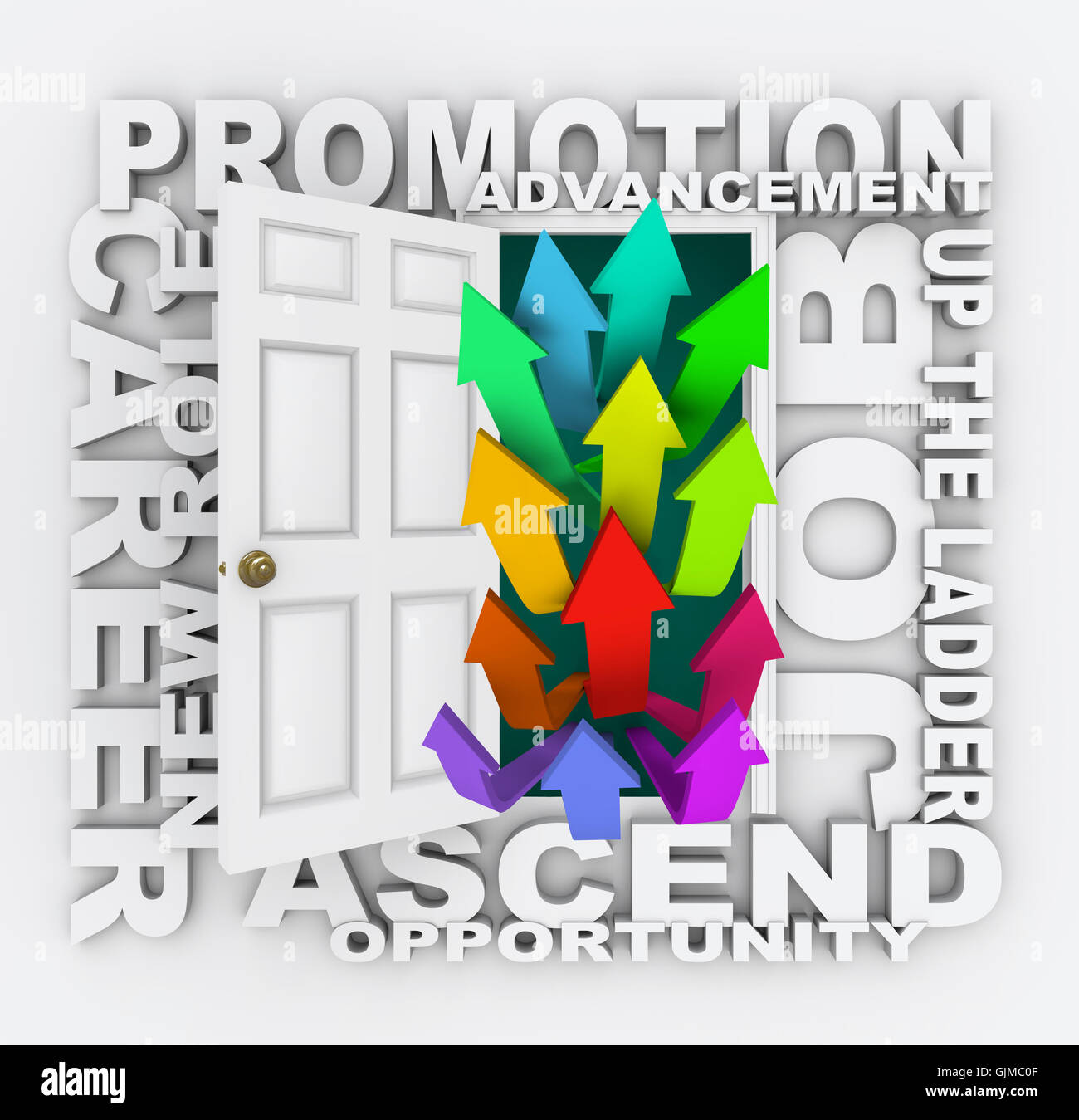Promotion Door - Career Path Job Opportunity Opening for You Stock ...