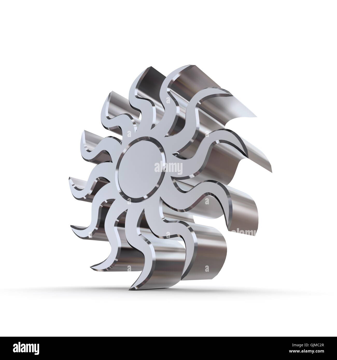 Shiny Sun Symbol Stock Photo - Alamy