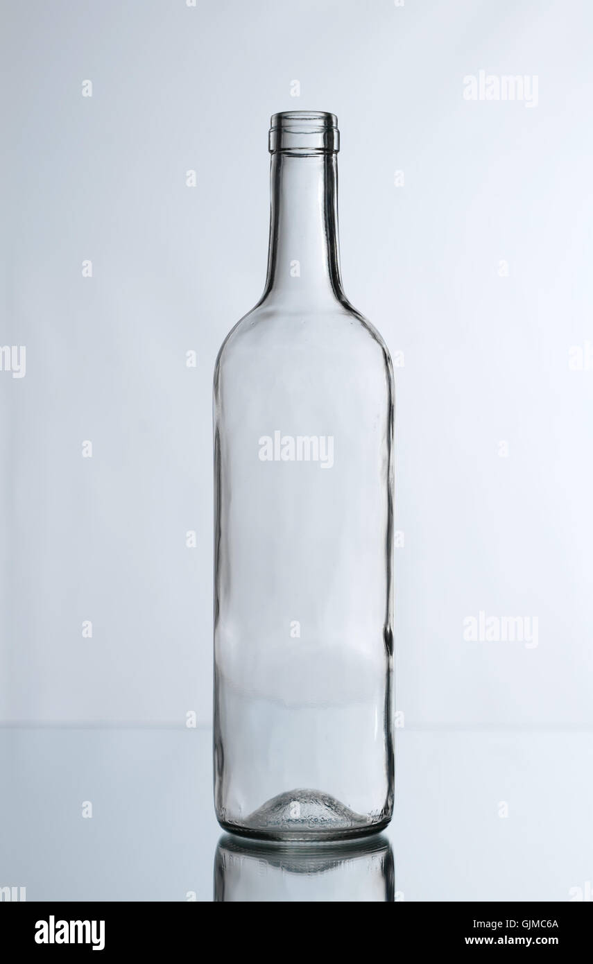 glass bottle against white background Stock Photo - Alamy