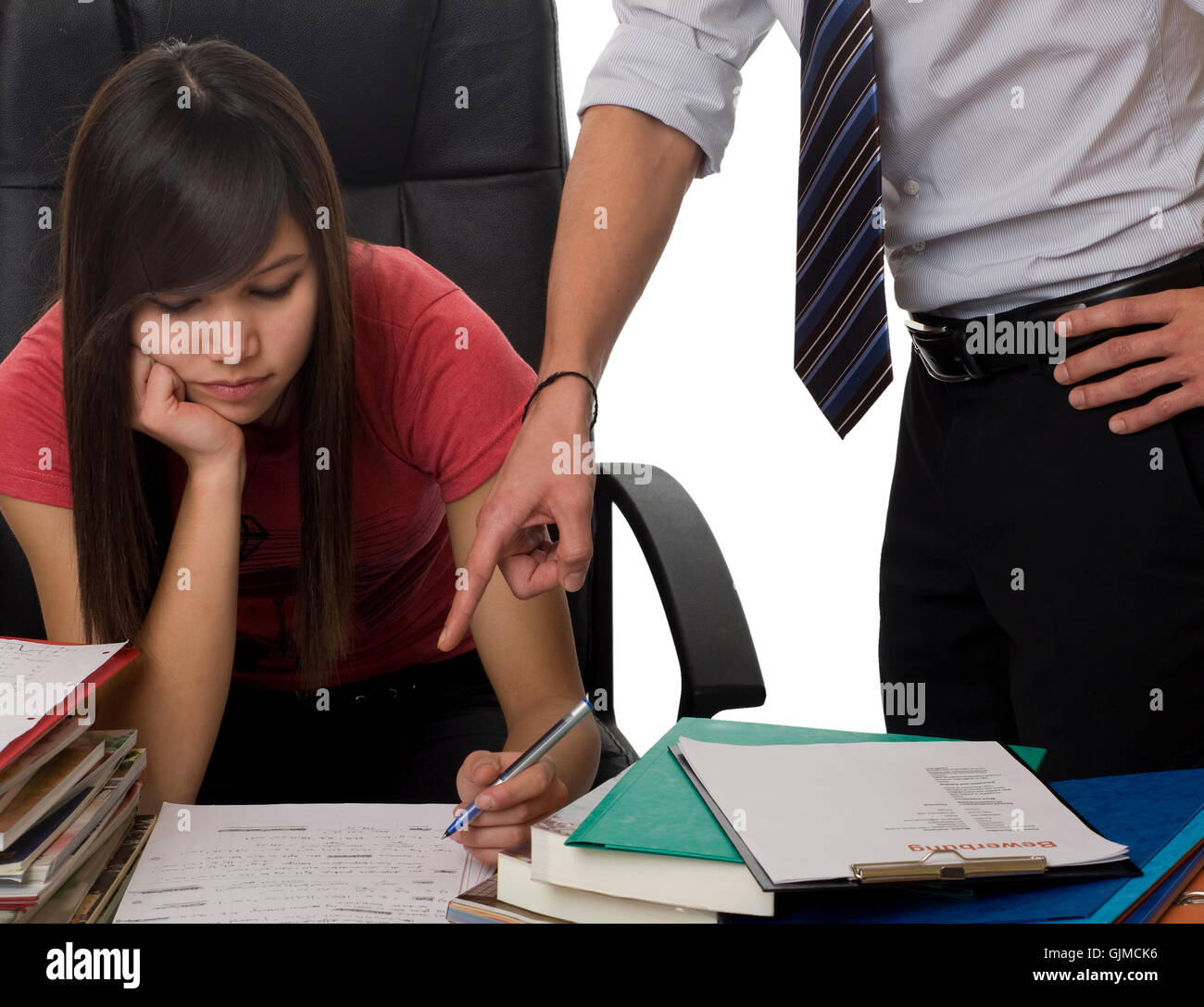 tutoring,teacher helping student Stock Photo - Alamy