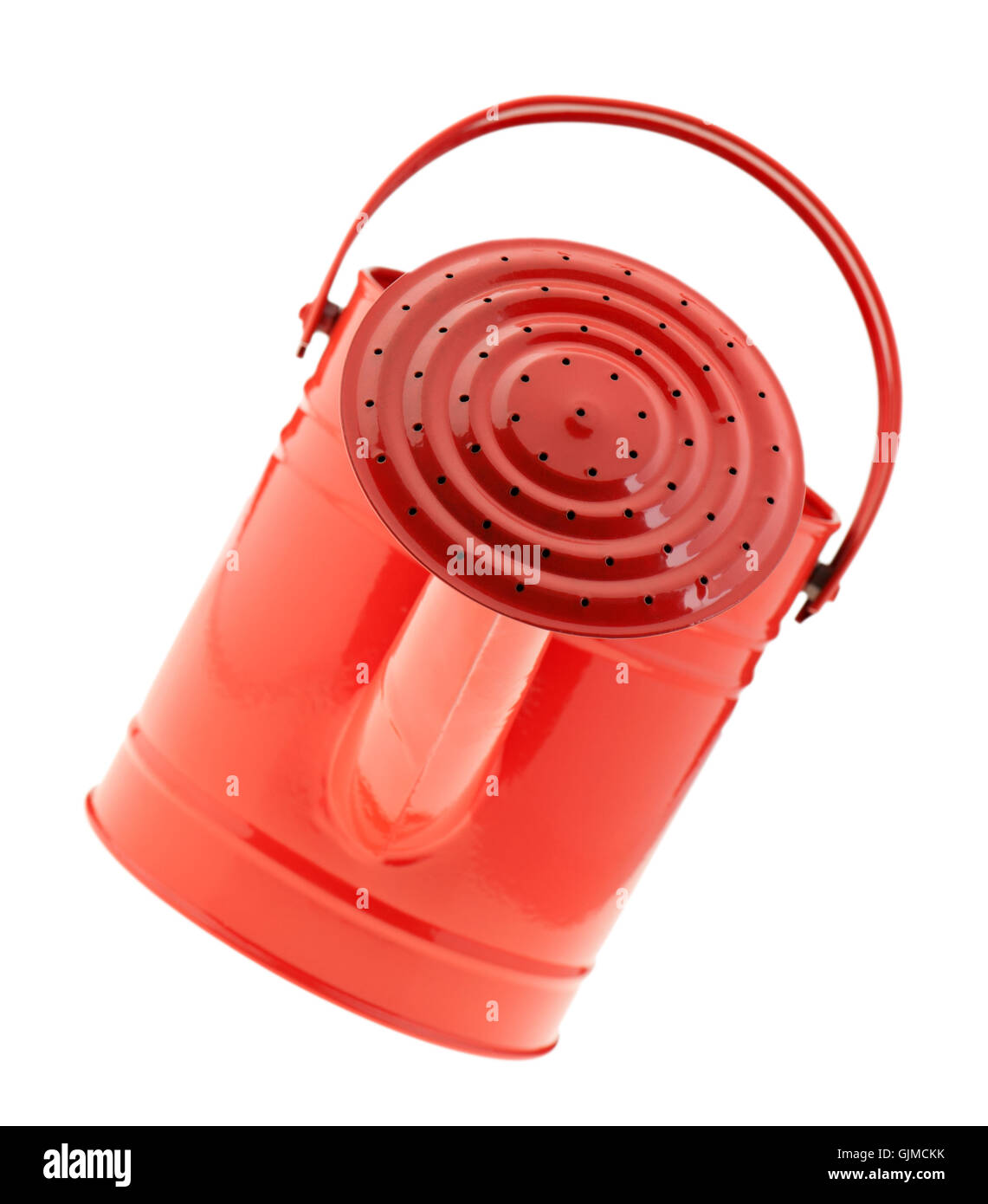 Red watering can Stock Photo - Alamy