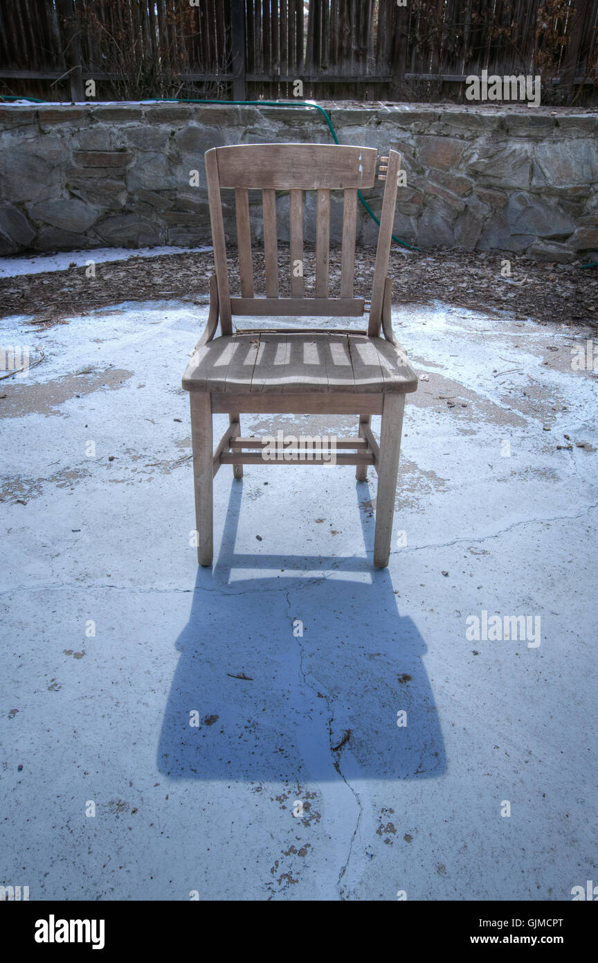 Broken blue chair hi-res stock photography and images - Alamy