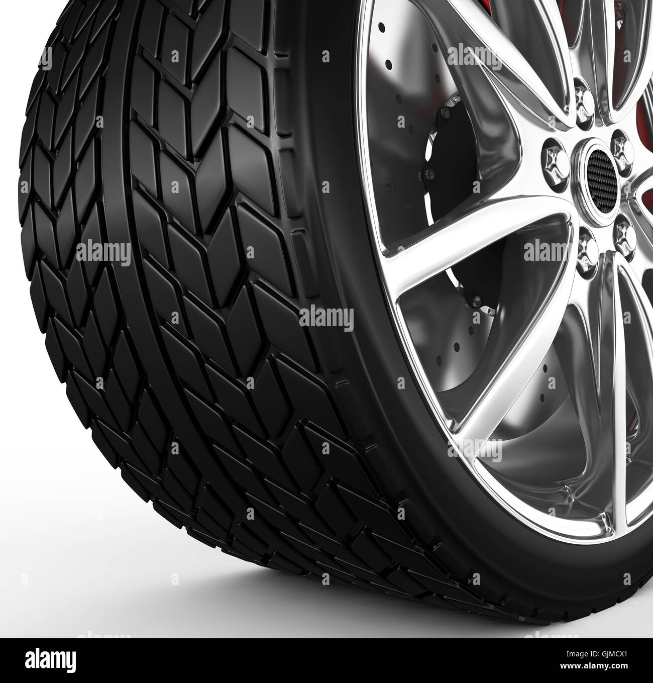 Wheels with alloy rims Stock Photo - Alamy