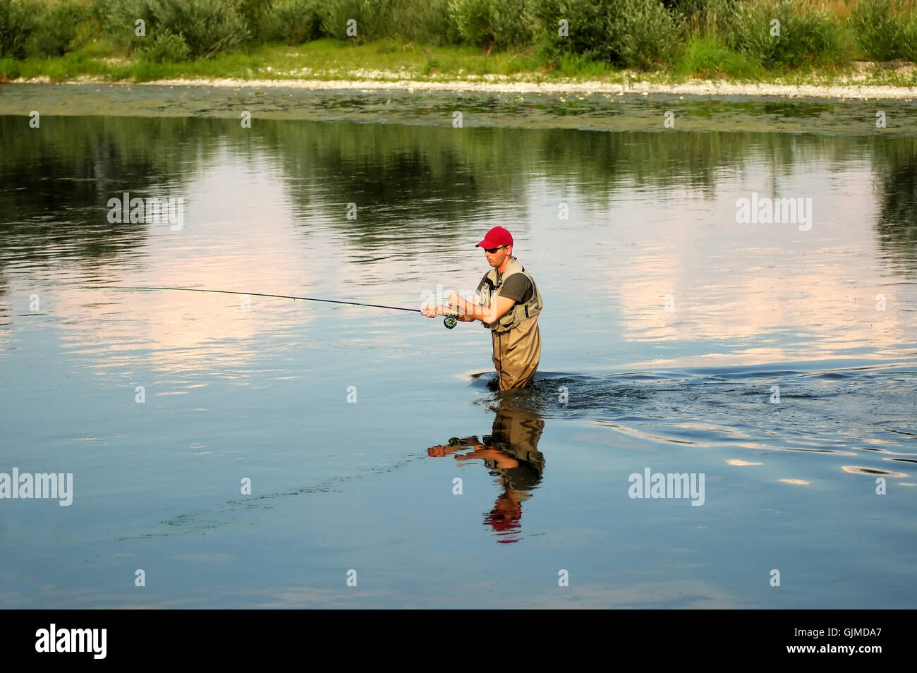 fishing fisherman angler Stock Photo - Alamy