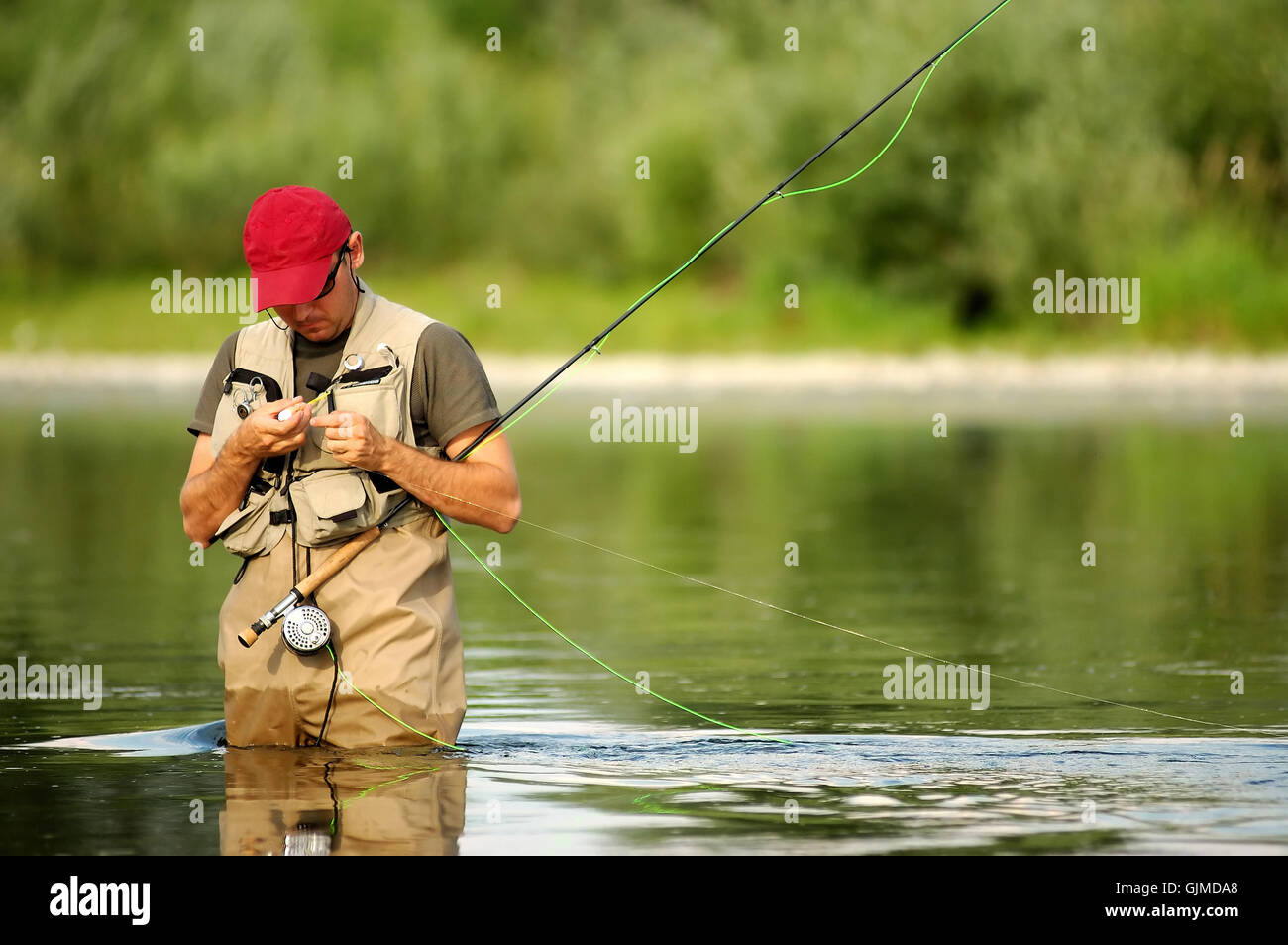 fishing fisherman angler Stock Photo - Alamy