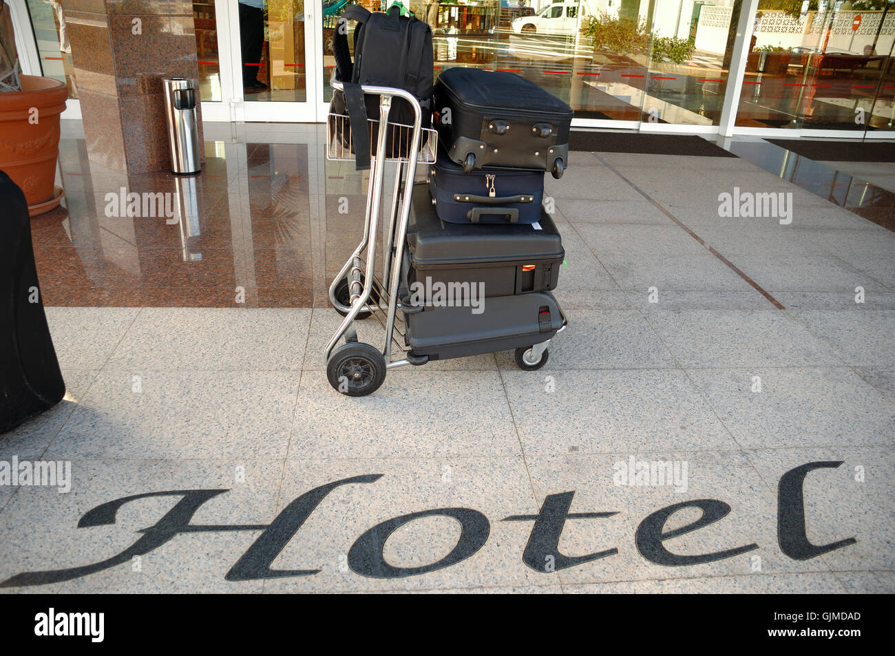 Trolley cart hotel hi-res stock photography and images - Alamy