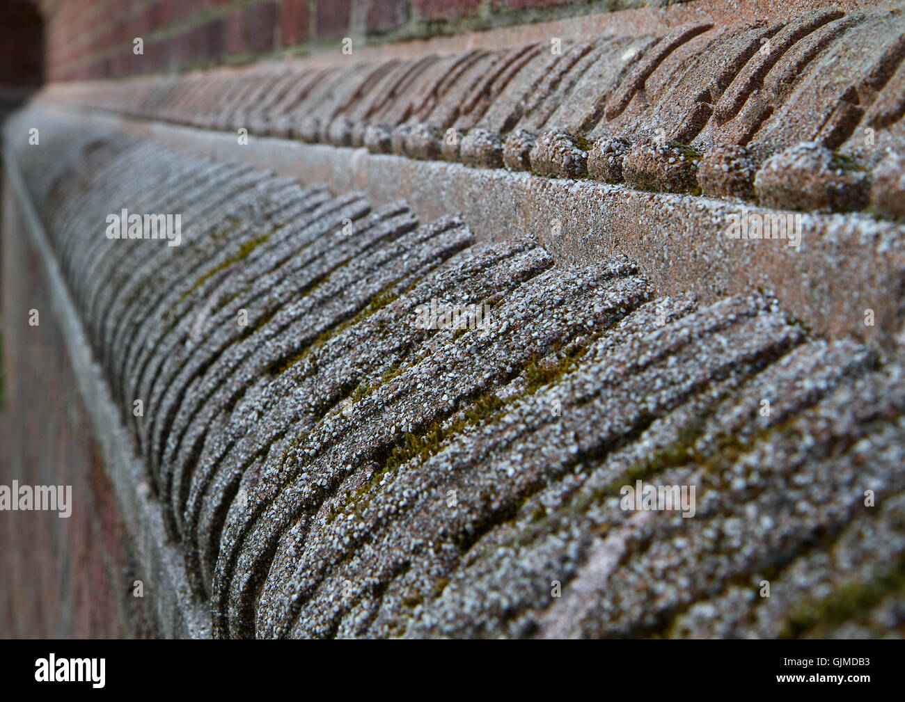 Brick wall feature Stock Photo - Alamy