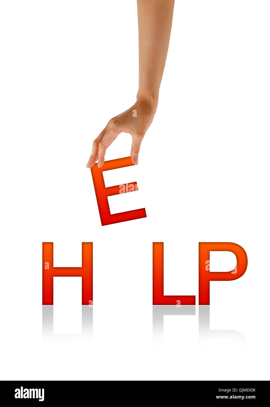 Help - Hand Stock Photo - Alamy