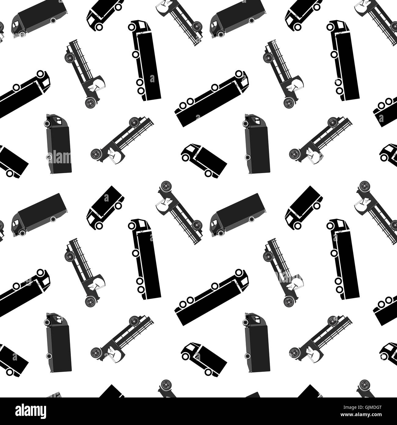 Truck pattern seamless Cut Out Stock Images & Pictures - Alamy