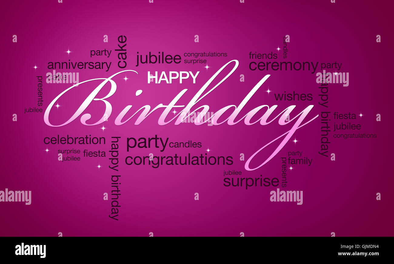 Happy Birthday Card Stock Photo - Alamy