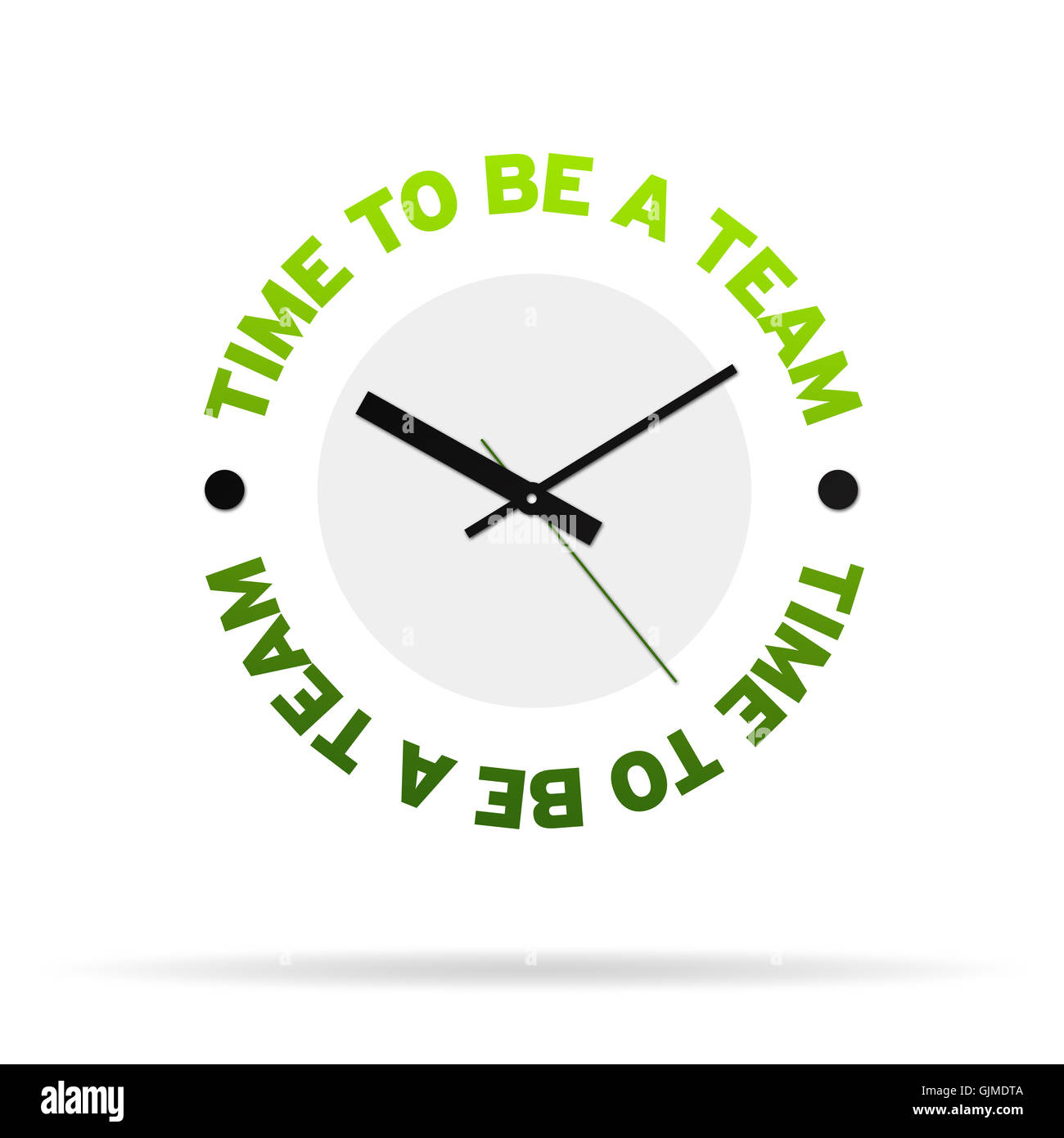 Time to be a team Clock Stock Photo - Alamy