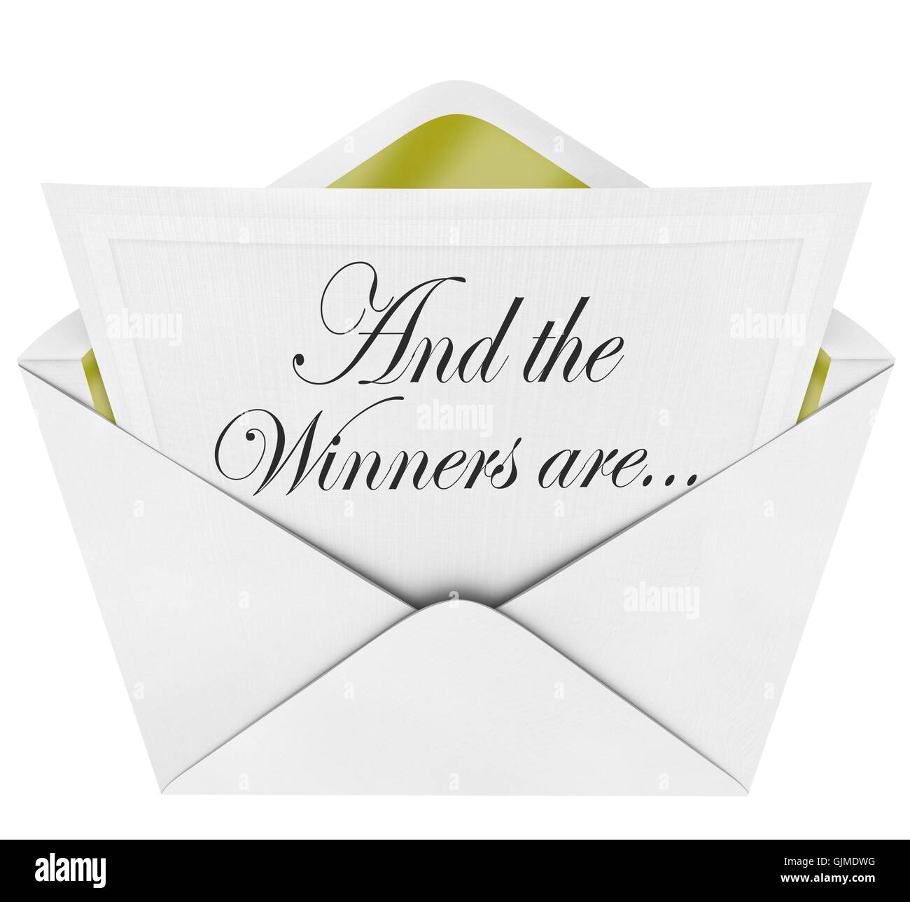 Names of winners Cut Out Stock Images & Pictures - Alamy