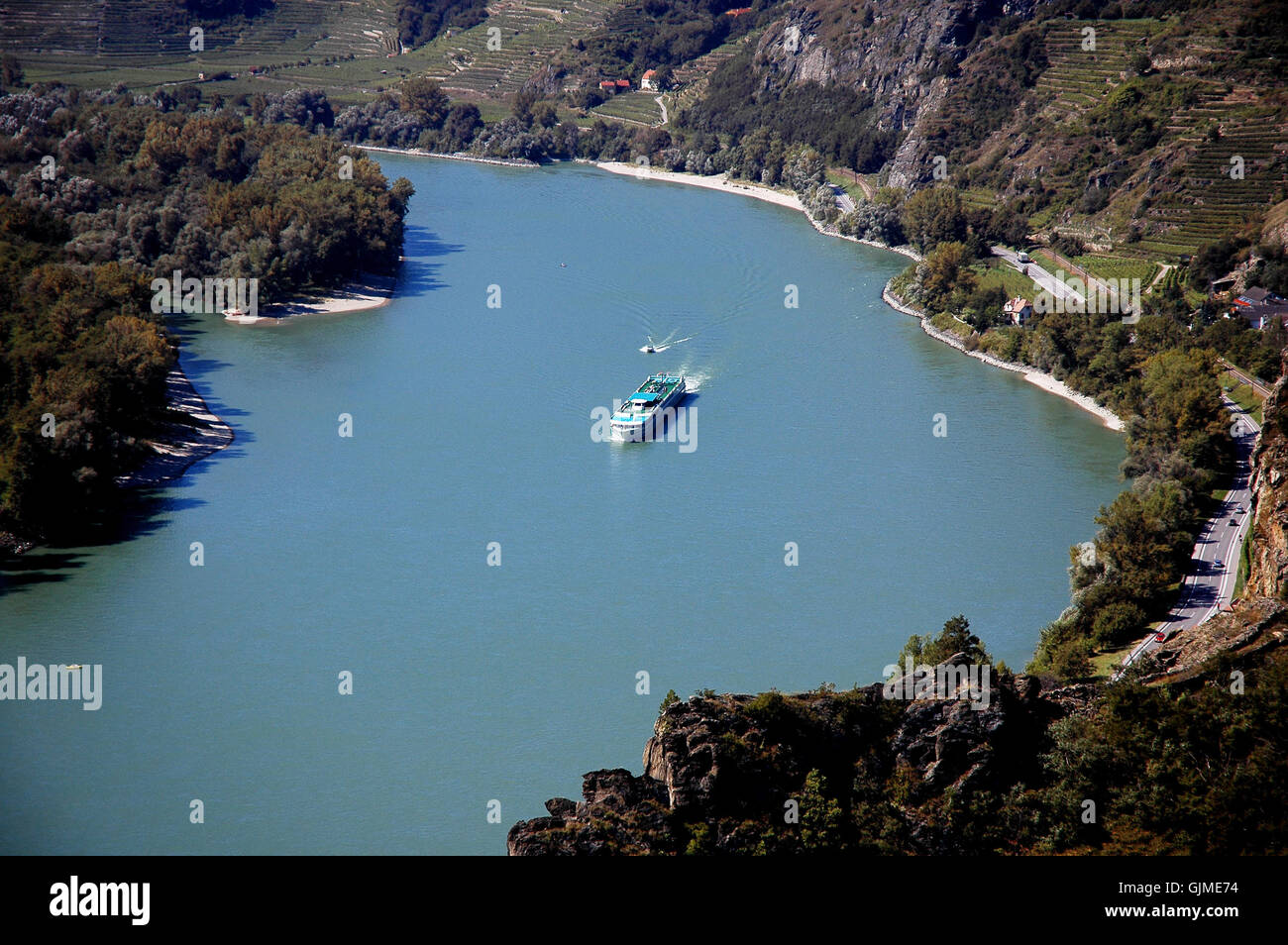 navigation sightseeing danube Stock Photo - Alamy