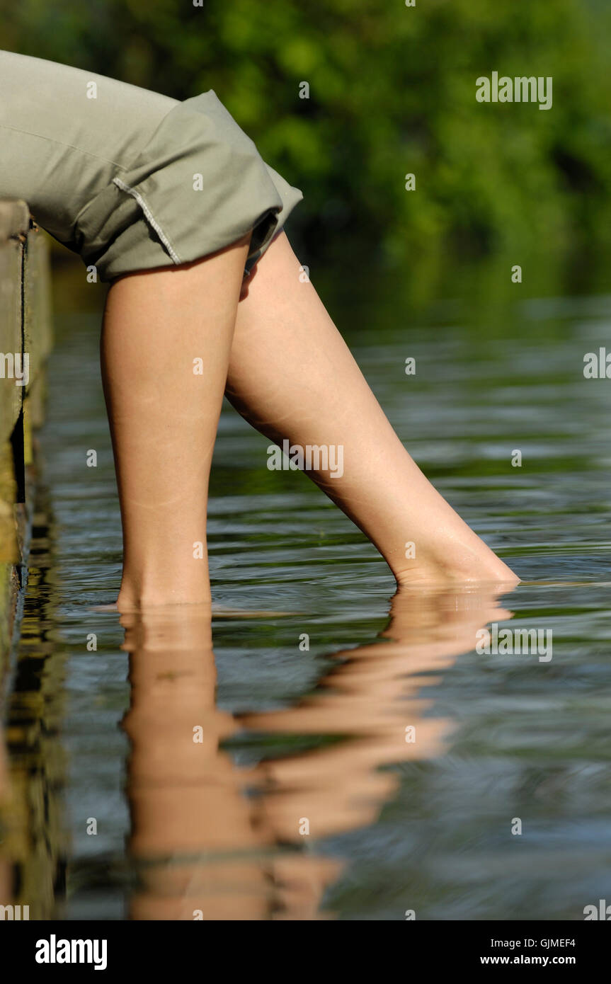 Dangle feet hi-res stock photography and images - Alamy