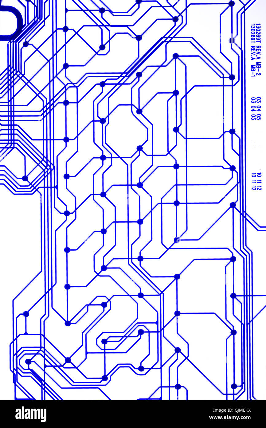 blue electronics it Stock Photo - Alamy