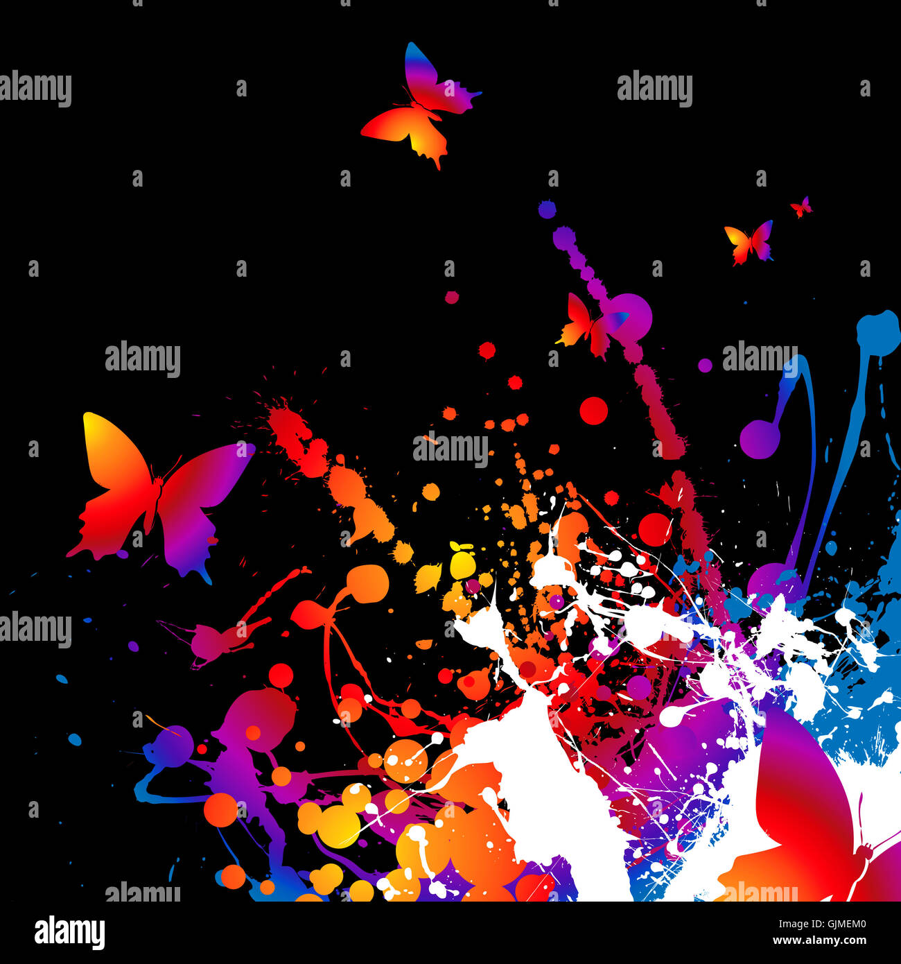 butterfly rainbow abstract Stock Photo - Alamy