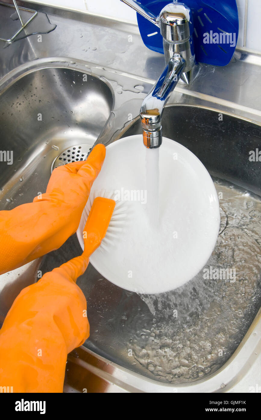 wash washing scrub Stock Photo - Alamy