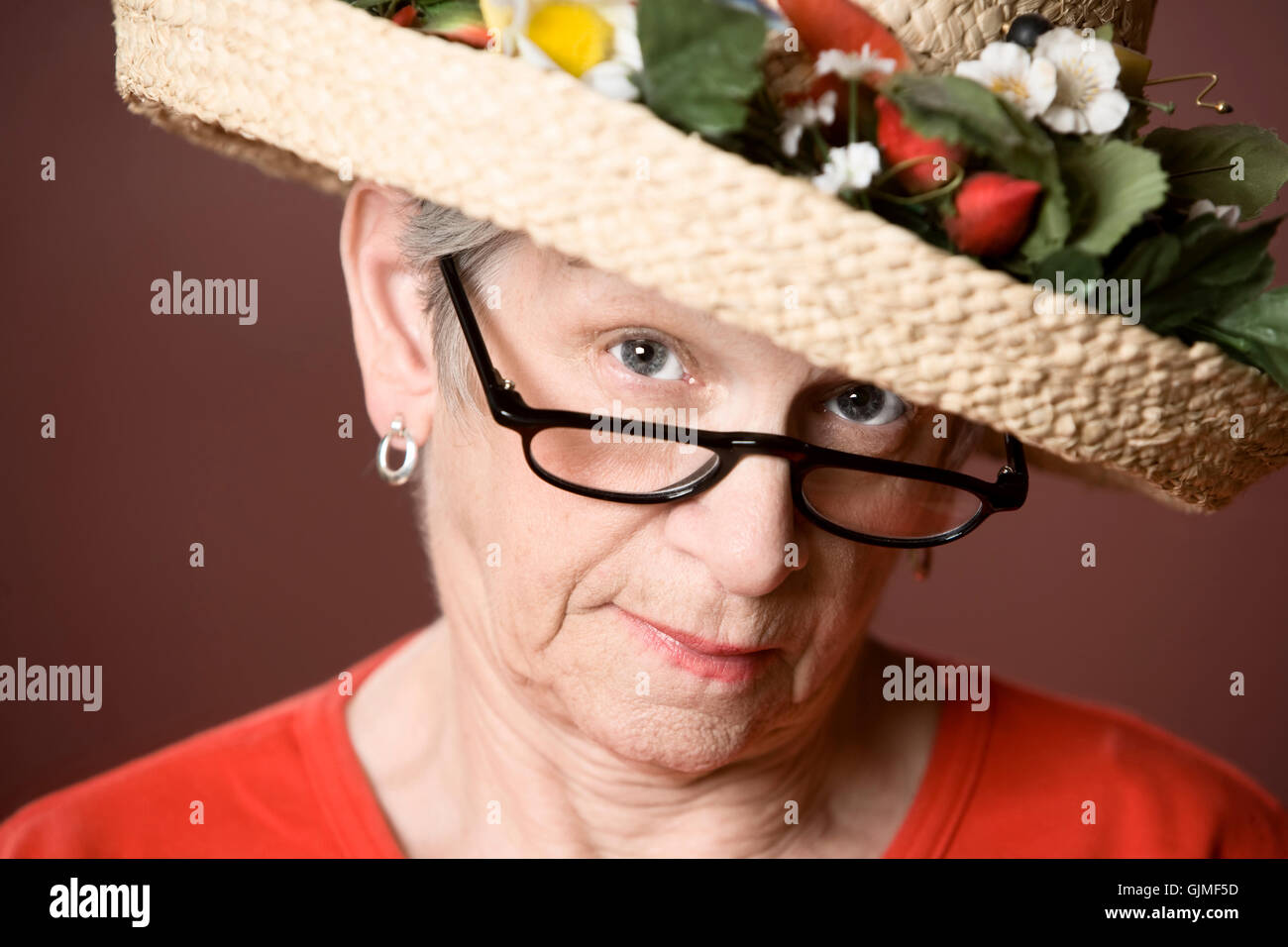 lady female hat Stock Photo - Alamy