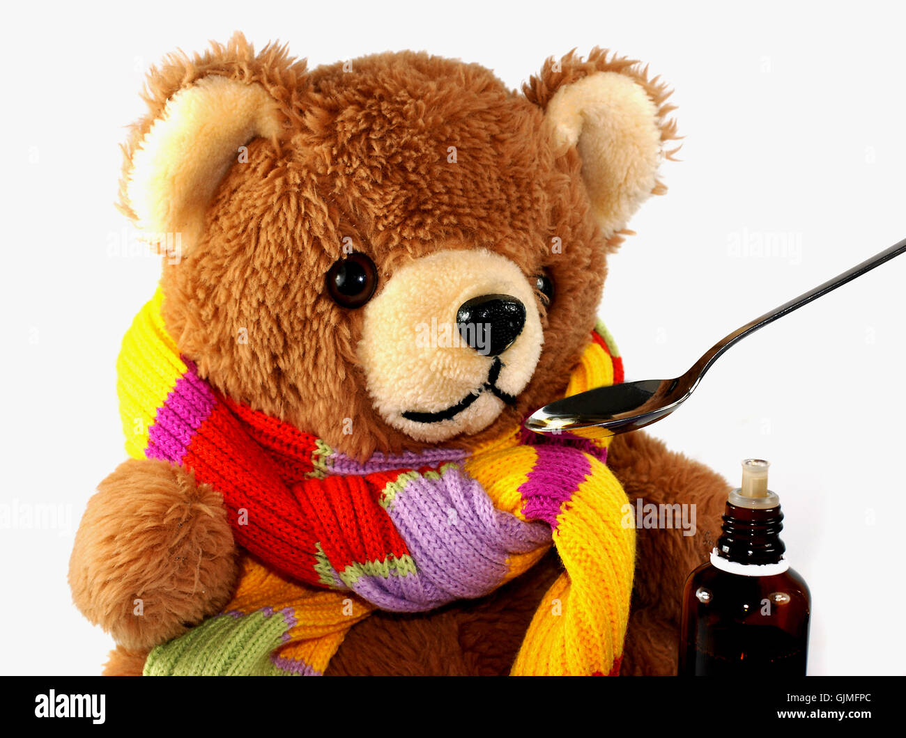 cold catarrh teddy Stock Photo - Alamy