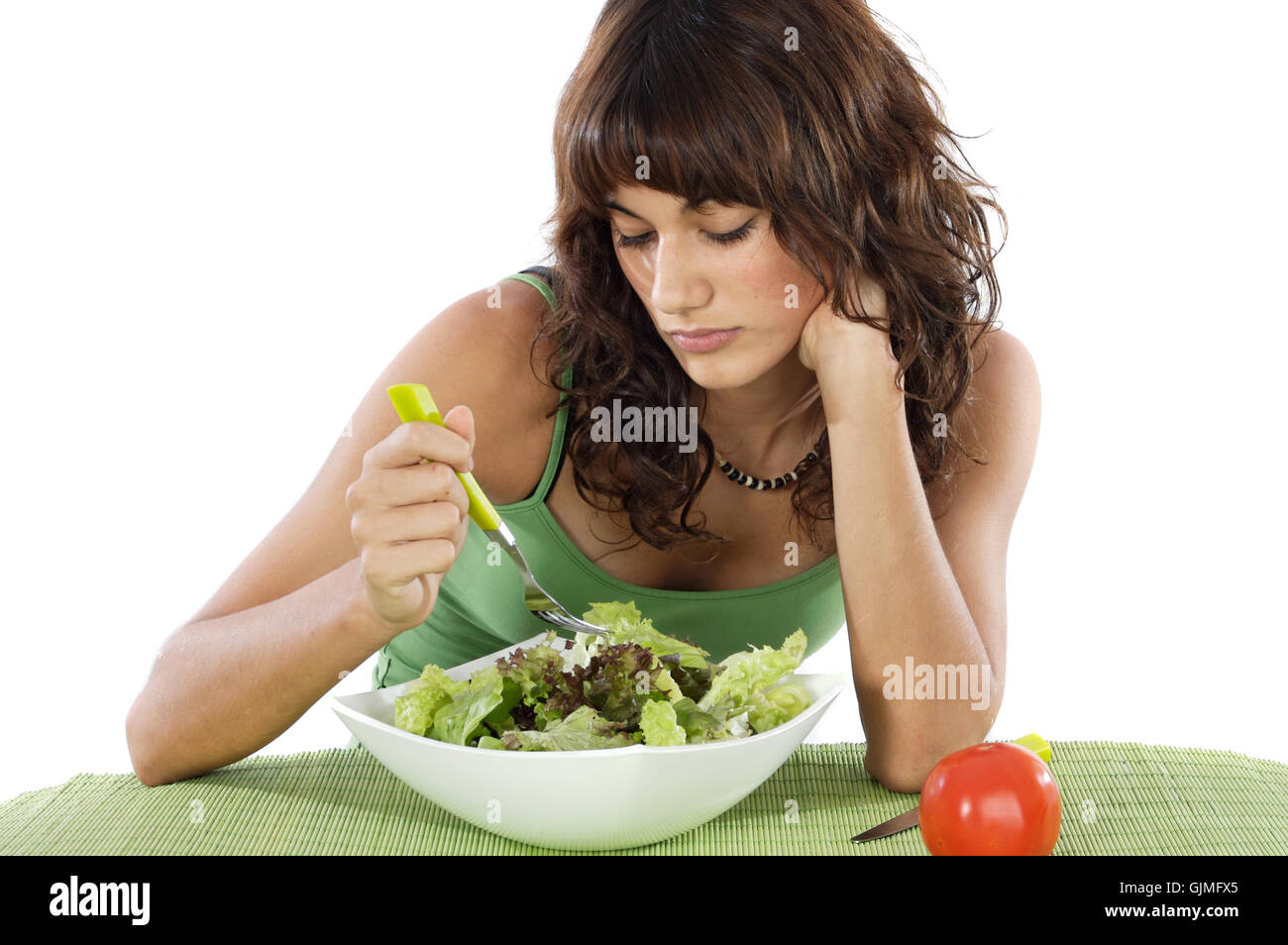 teen sad eating Stock Photo - Alamy