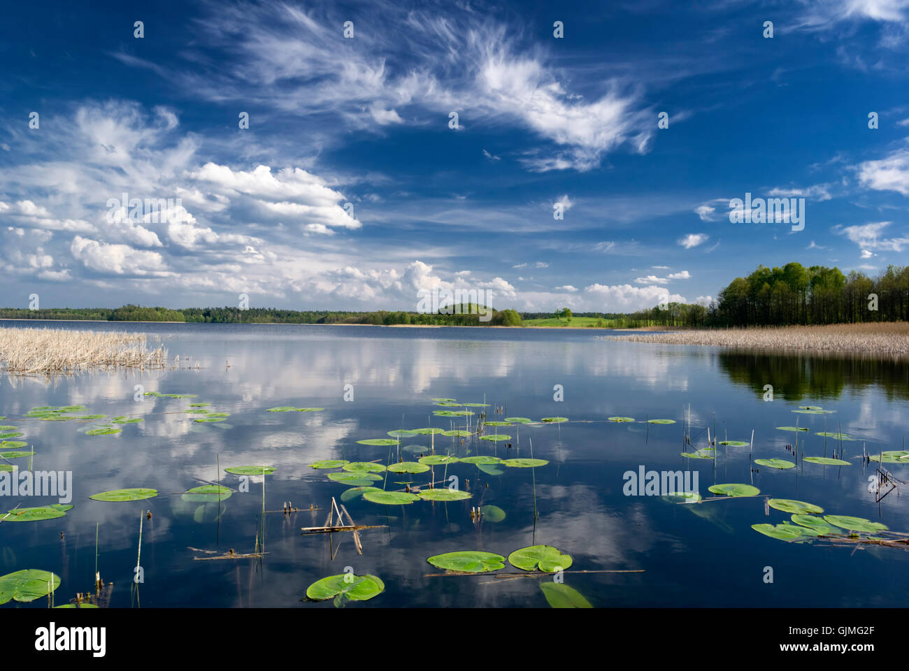 fresh water lake inland water Stock Photo - Alamy