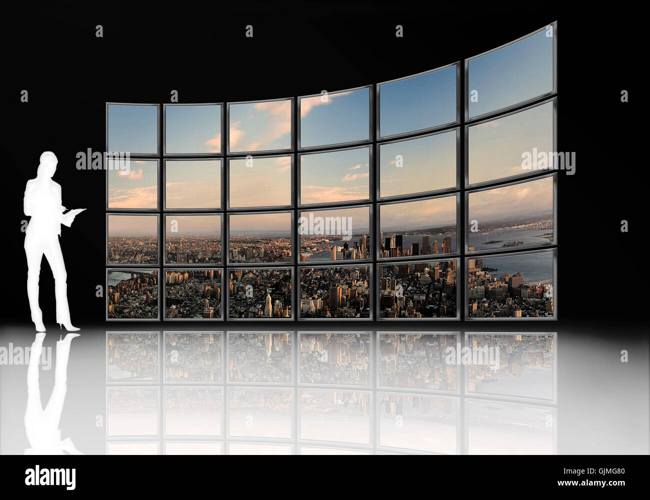 tv screen nyc Stock Photo - Alamy